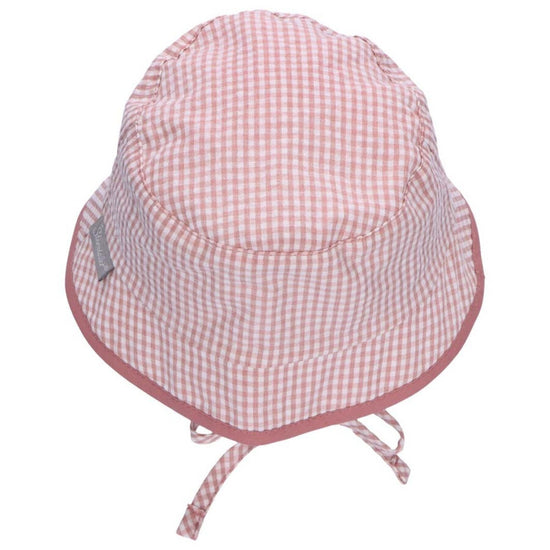 Reversible checkered fisherman's hat with tie band ★ | sterntaler.com