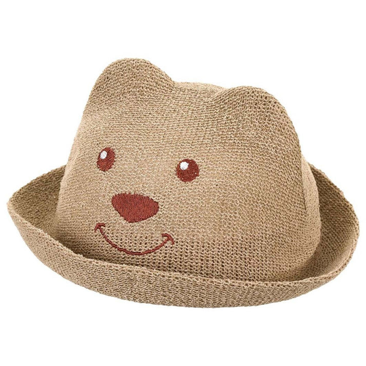 Children's Straw Hat printed with Bear Motif ★ | sterntaler.com