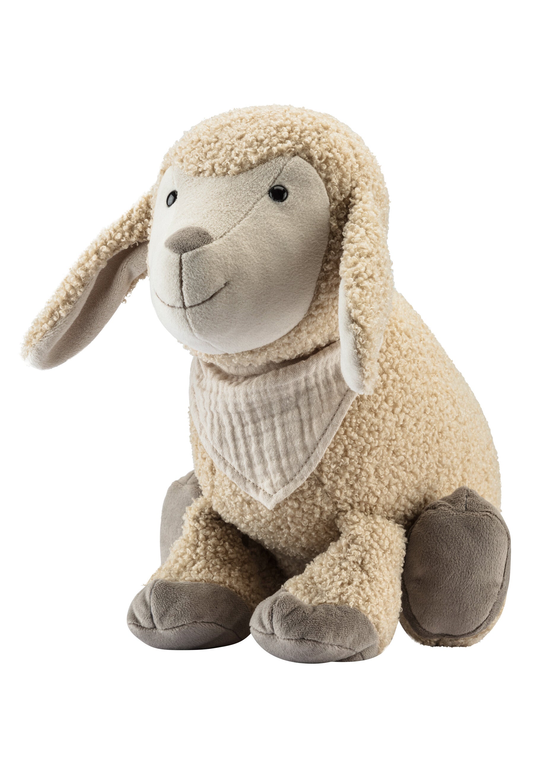 Plush toy sheep Flocke XL in sand color ★ | sterntaler.com