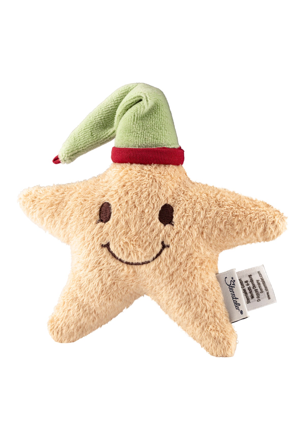 Stuffed animal little star in beige, with rattle ★ | sterntaler.com