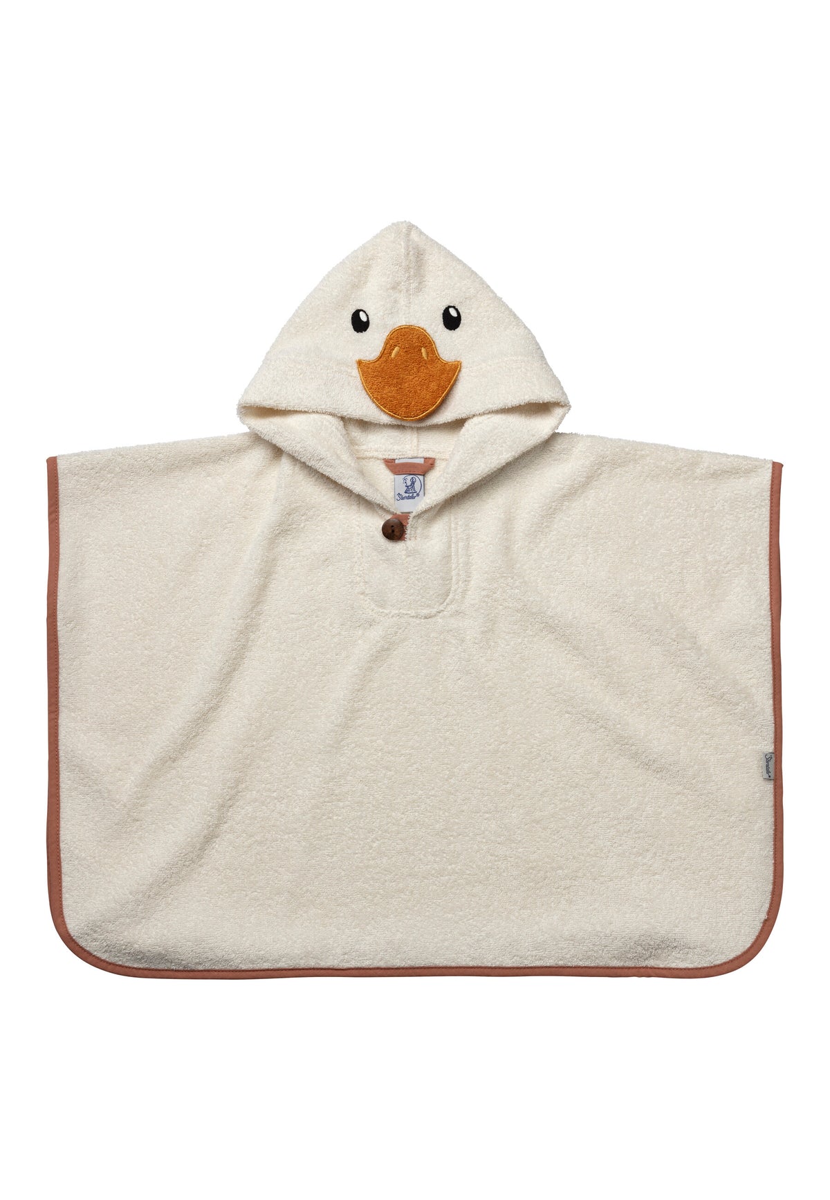 Bath poncho Duck Edda made of cotton in ecru ★ | sterntaler.com