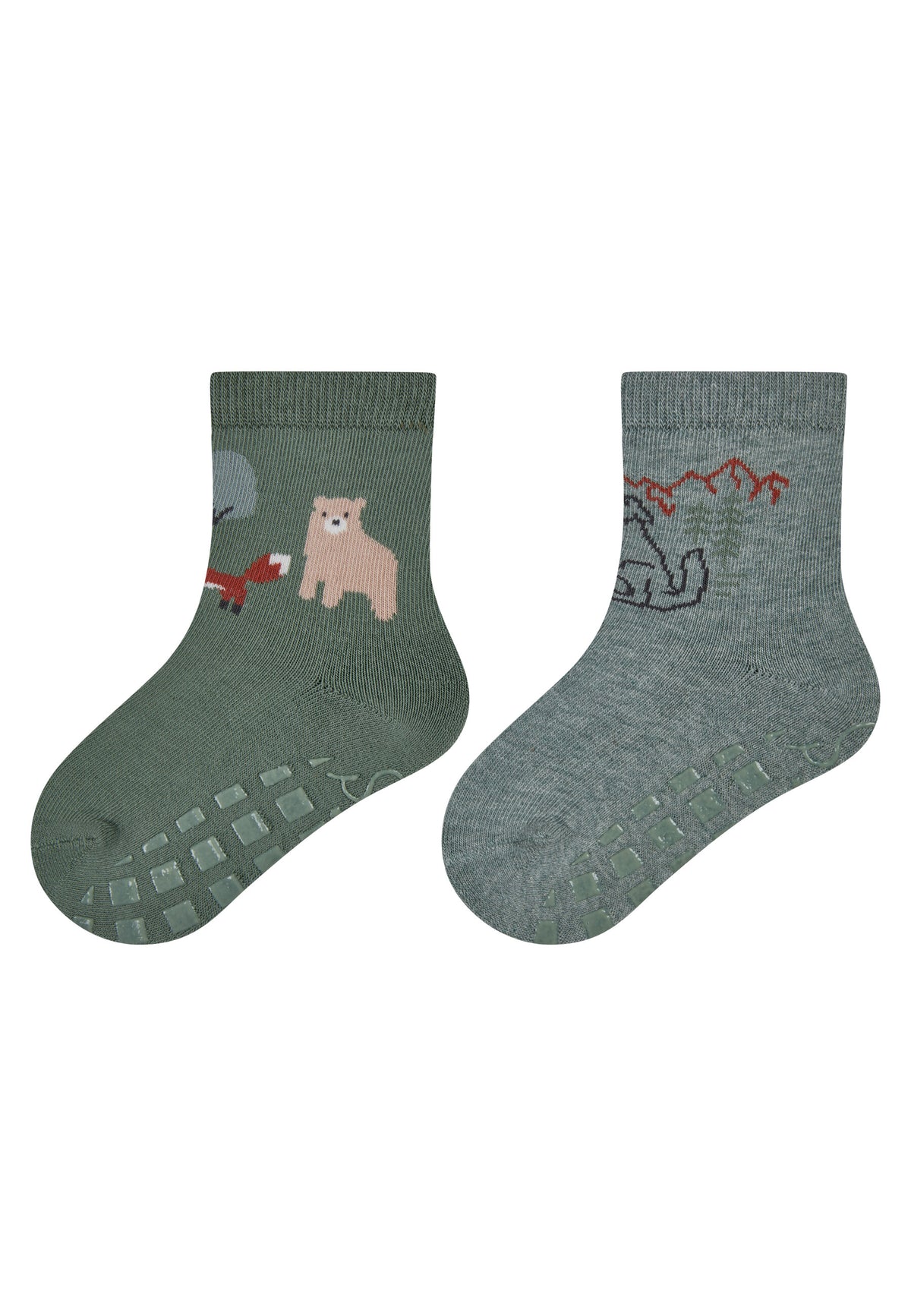 ABS socks double pack forest animals & wolf ★ | sterntaler.com